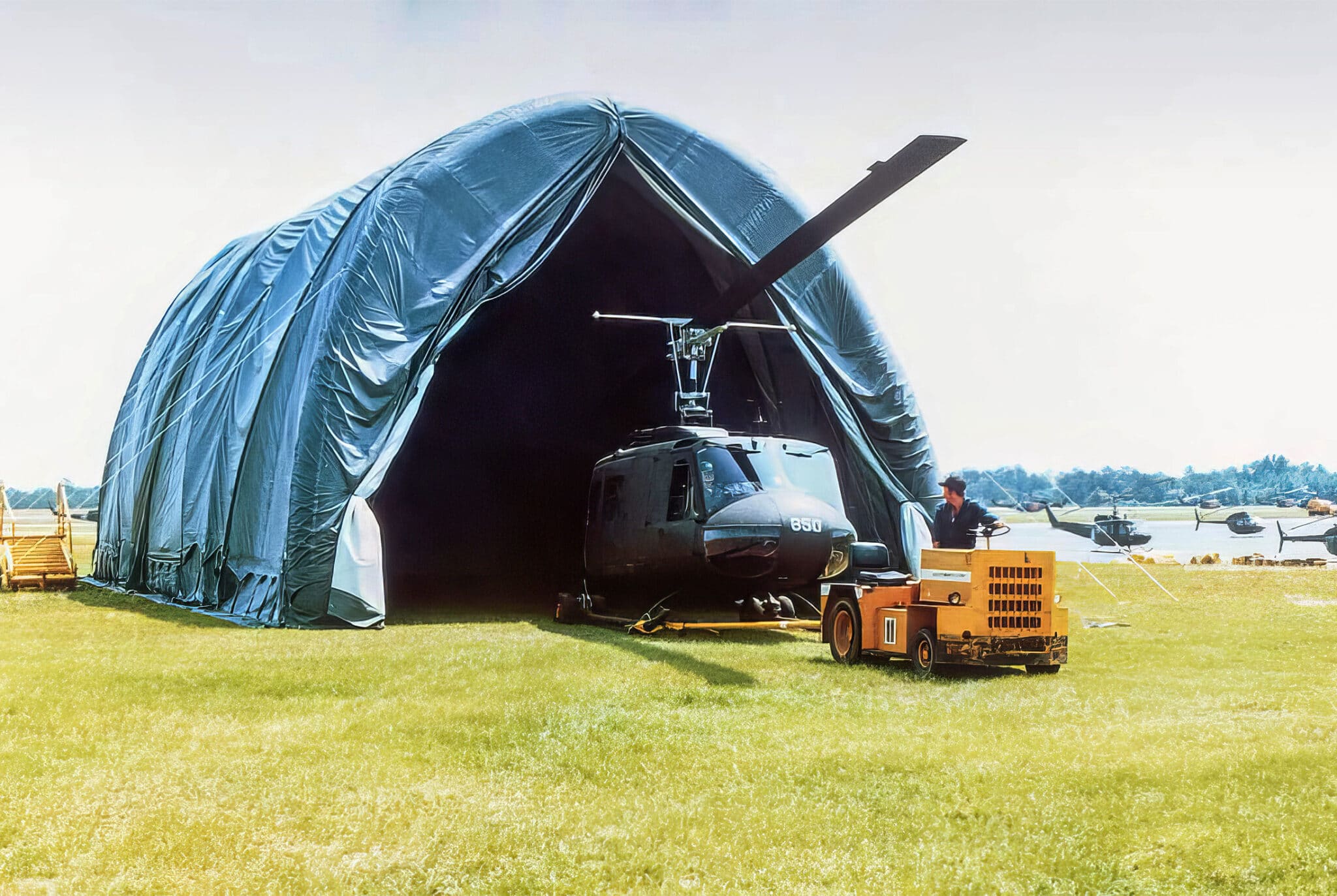 Rapidly deployed aircraft tent | Njordair